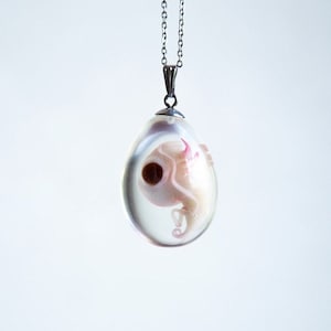 Axolotl Fetus Embryo Jewelry by Cocoonlamp. Polymer Clay and Resin ...