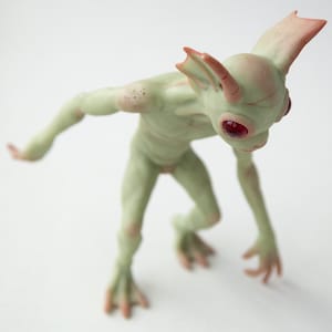 Hopkinsville Goblin of Kentucky, Mythical Green Alien Humanoid Art Doll ...
