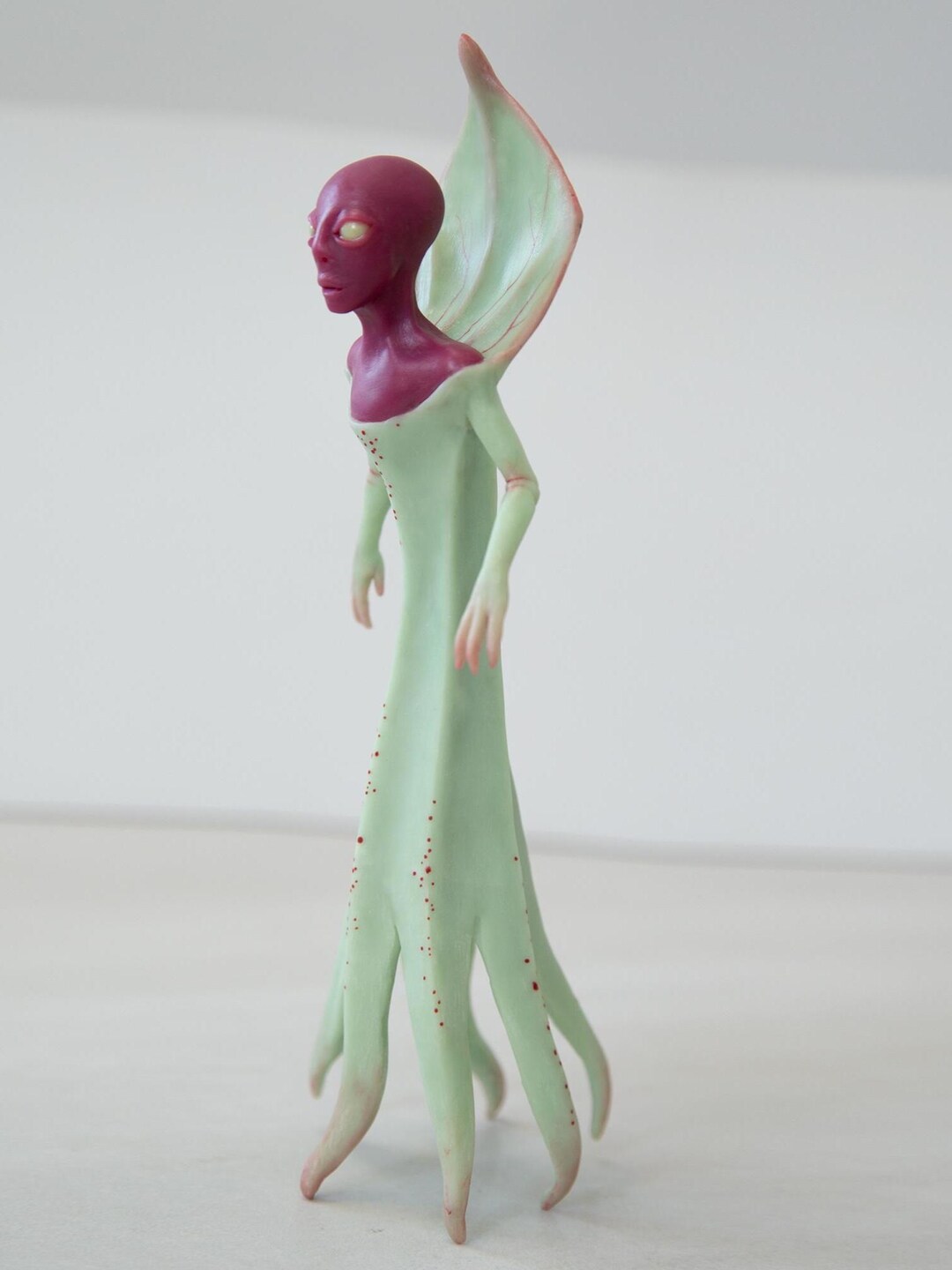 Flatwoods Monster Art Doll With Glow in Dark Eyes, West Virginia Alien ...