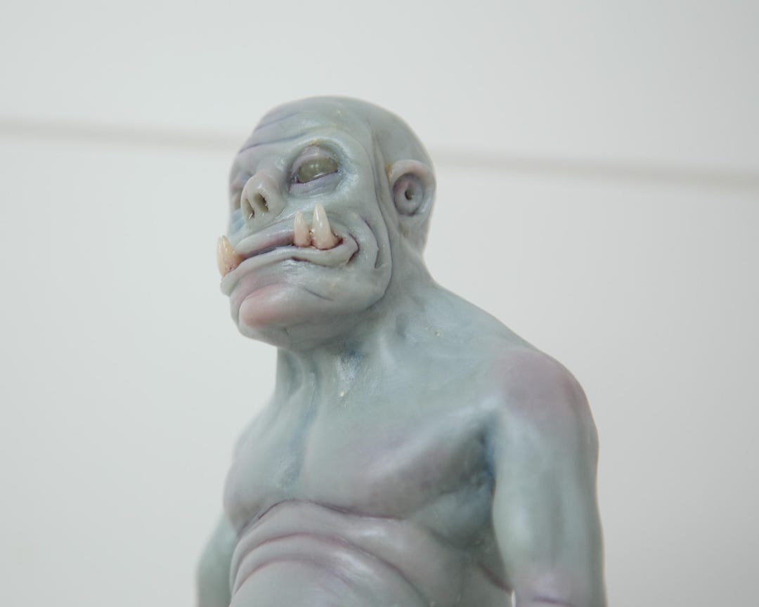 Creepy Swamp Orc Art Doll, Gentle Creepy Monster With Glow in the Dark ...