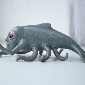Alien Cryptid Kraken-whale Deep Sea Creature, Creepy Sculpture Alien ...