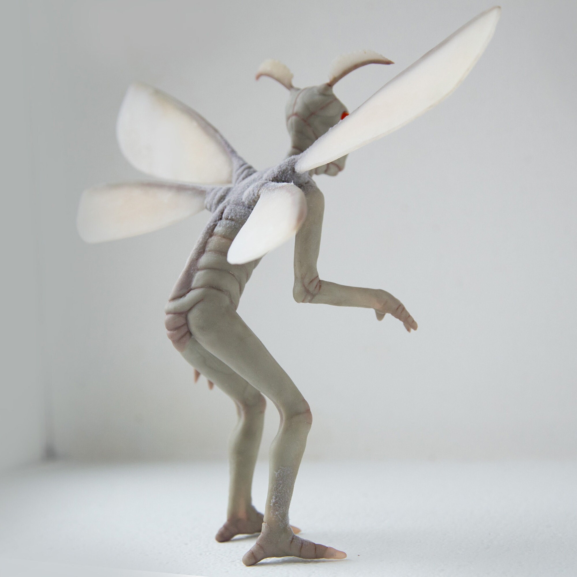 Mothman of West Virginia Weird Sculpture, Cryptid Art Doll - Mythical ...