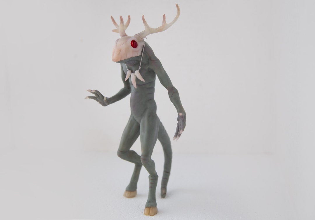 Wendigo Cryptid Monster From Minnesota! Weird Sculpture Art Doll of ...
