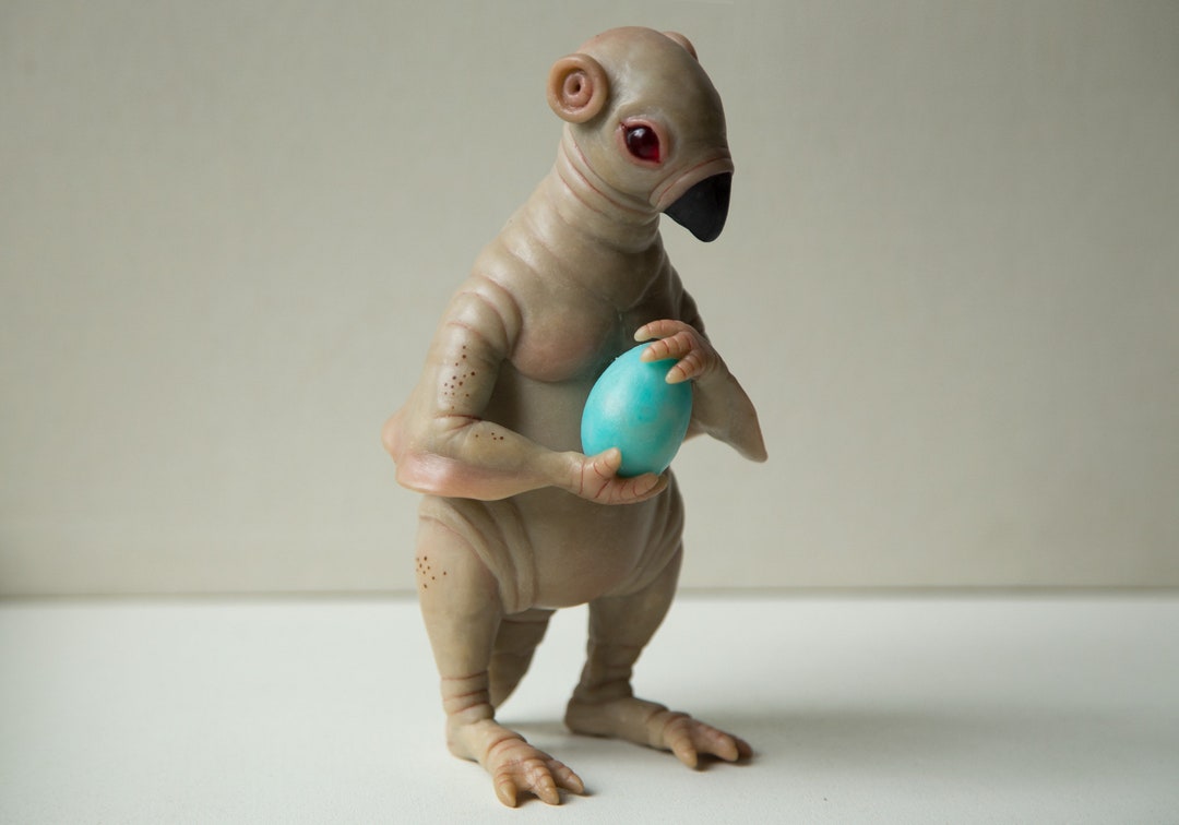 Strange, Weird and Unusual Creepy Alien Doll Sculpture, Fantastic ...