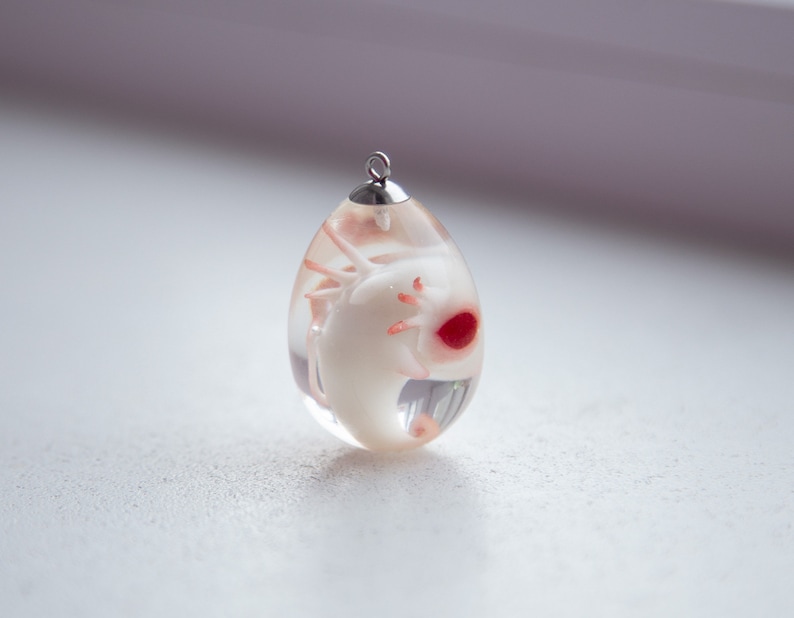 Axolotl Fetus Embryo Jewelry by Cocoonlamp. Polymer Clay and - Etsy