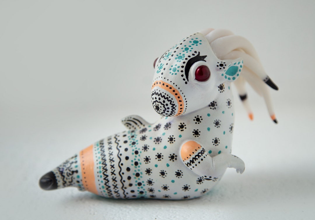 Dragon Art Doll With Handpainted Folk Art Ornament in Swedish ...