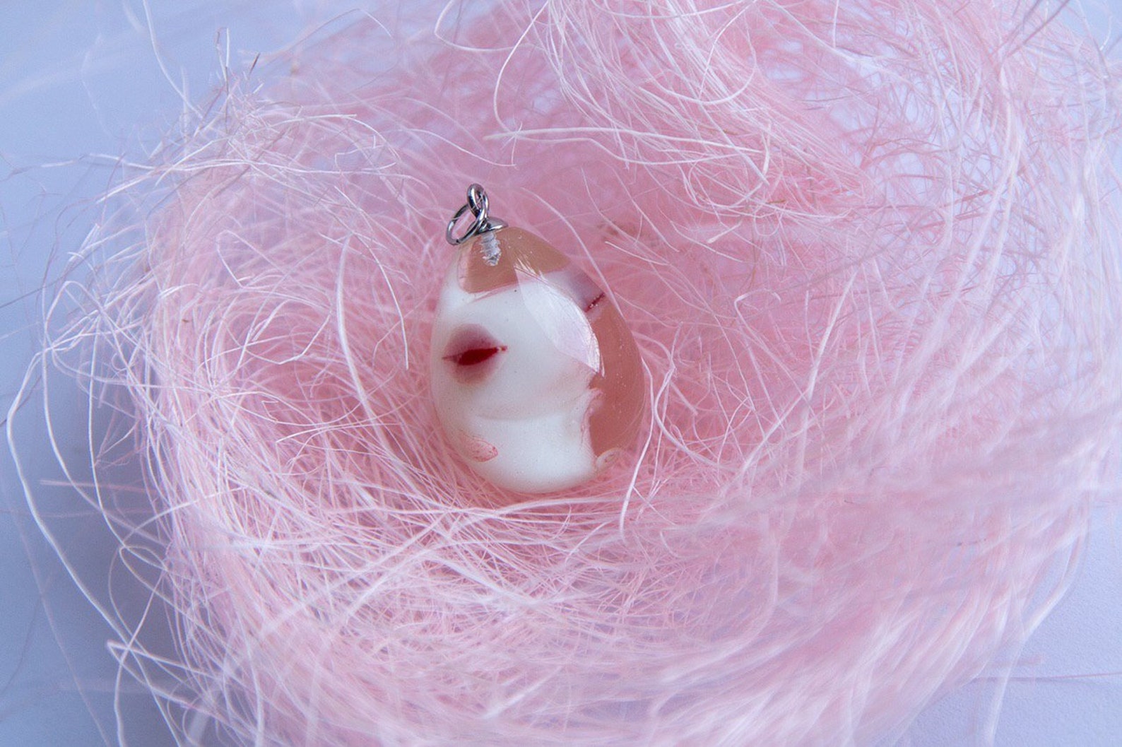 Polymer Clay Baby Alien Embryo Tadpole Necklace by Cocoontoy | Etsy