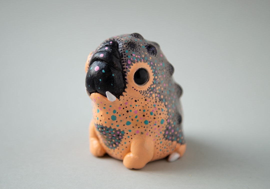 Handcrafted Polymer Clay Alien Warthog Sculpture: Unique Fantasy ...