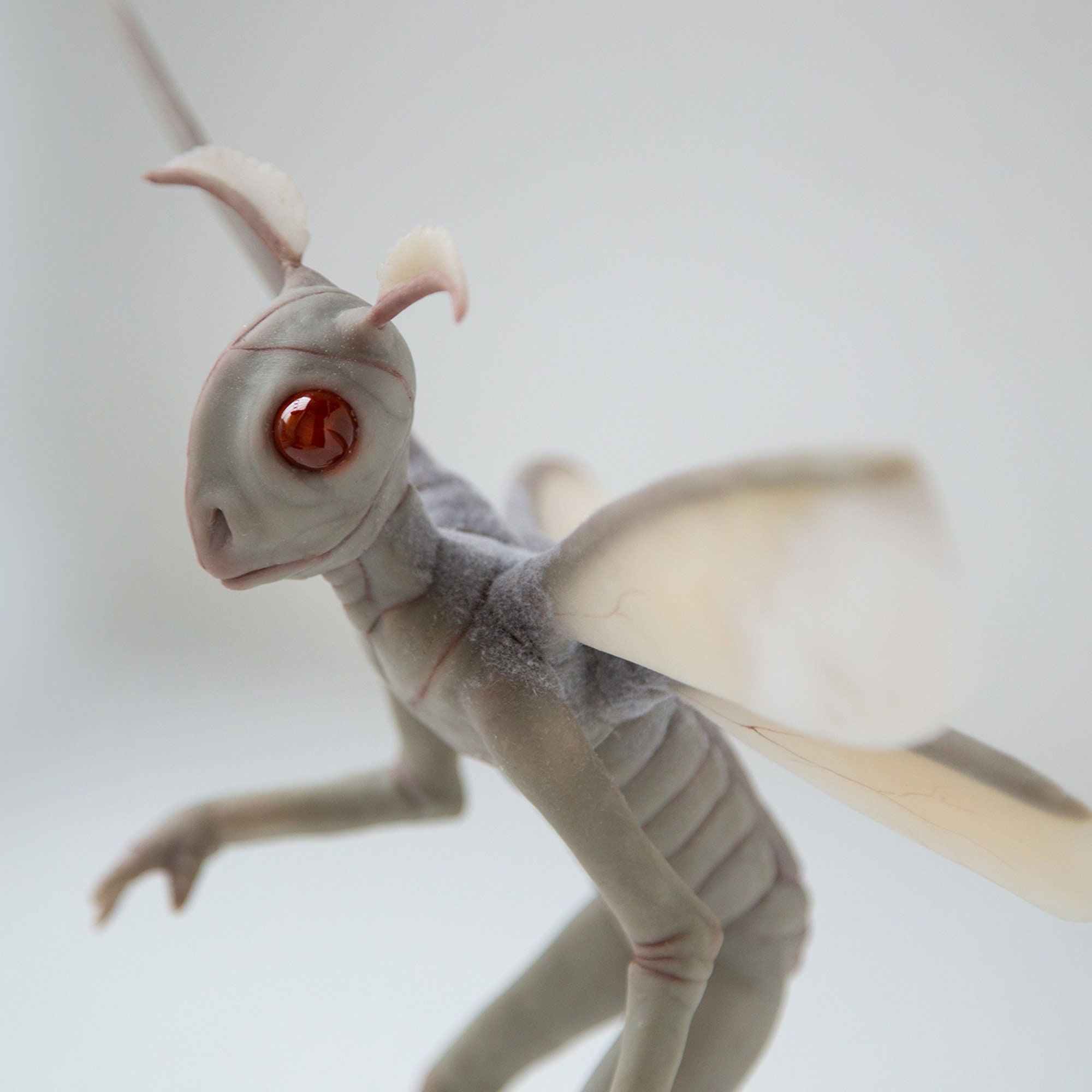 Mothman of West Virginia Weird Sculpture, Cryptid Art Doll - Mythical ...