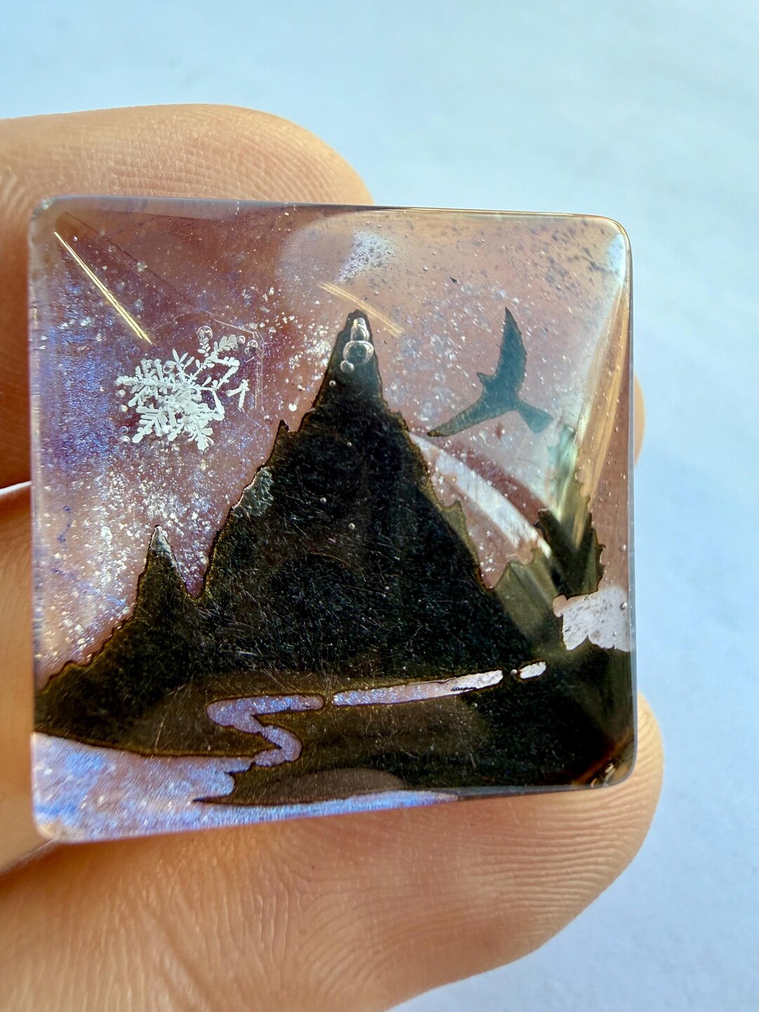 Real Snowflake Preserved - Artist Danielle Oliver - Captured Real ...