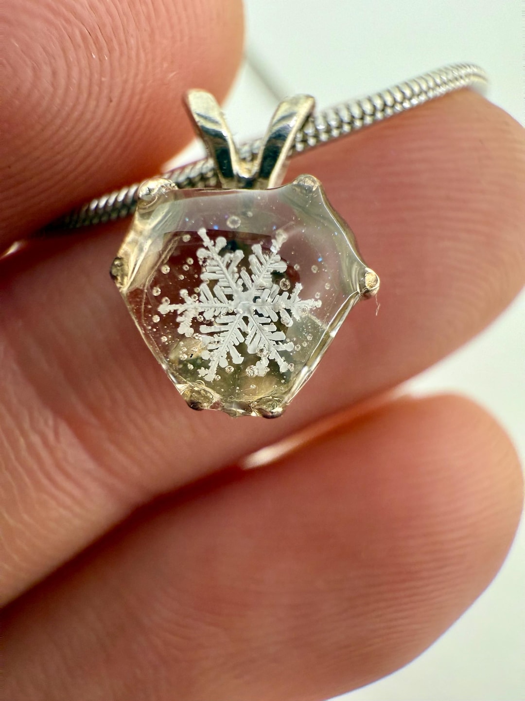 Real Snowflake Preserved - Artist Danielle Oliver - Captured Real ...