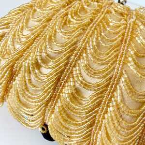 Yellow Elegant Handmade Clutch Evening Bags Full Beaded Handbag for ...
