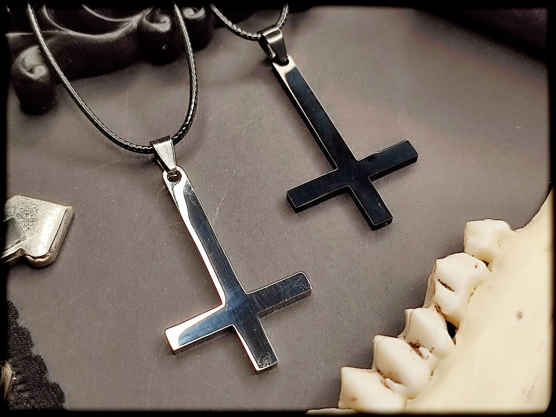 St. Peter's Cross Stainless Steel Chain // Necklace, Witch Chain, Witch ...