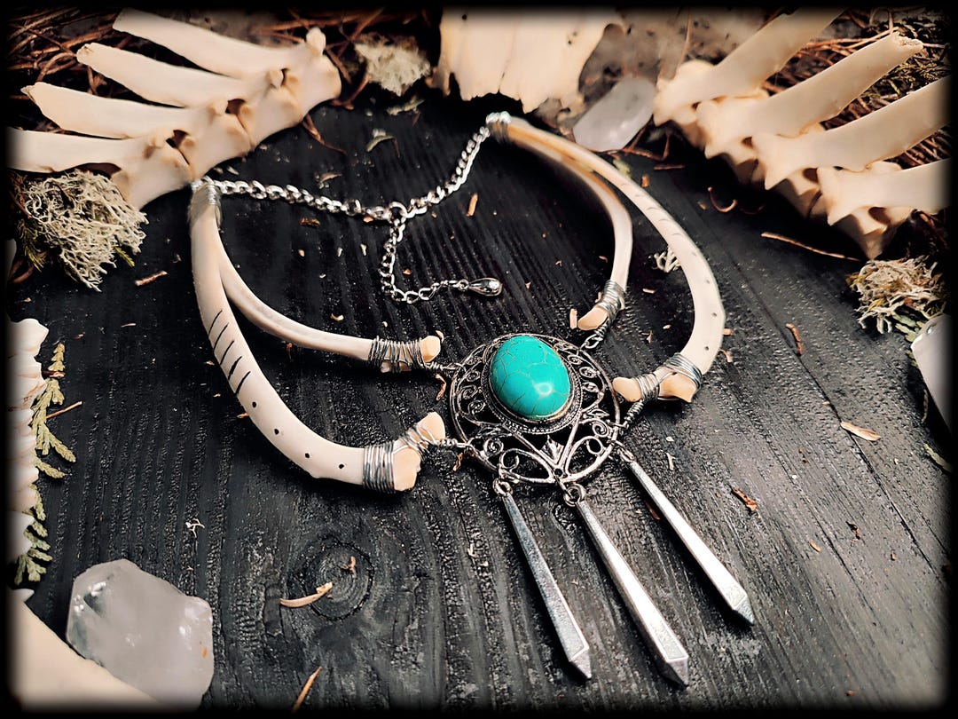 Witch Bone Necklace // Natural Jewelry, Bone Jewelry, Witch Necklace ...