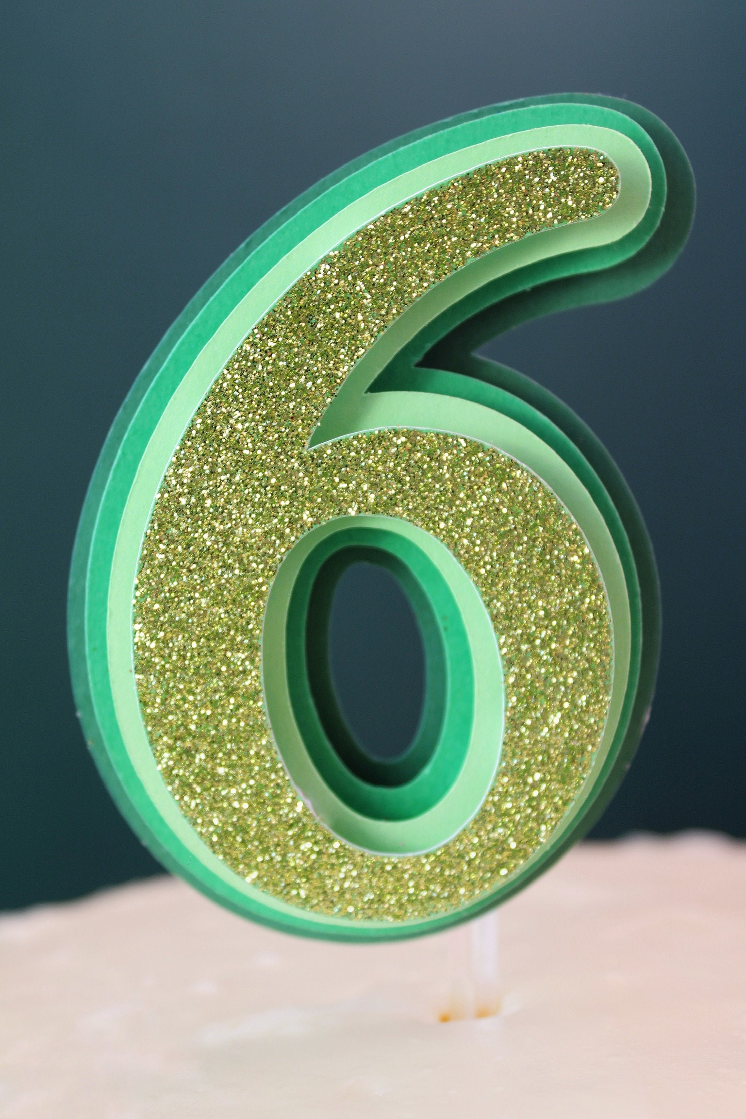 3D Number Cake Topper - Etsy