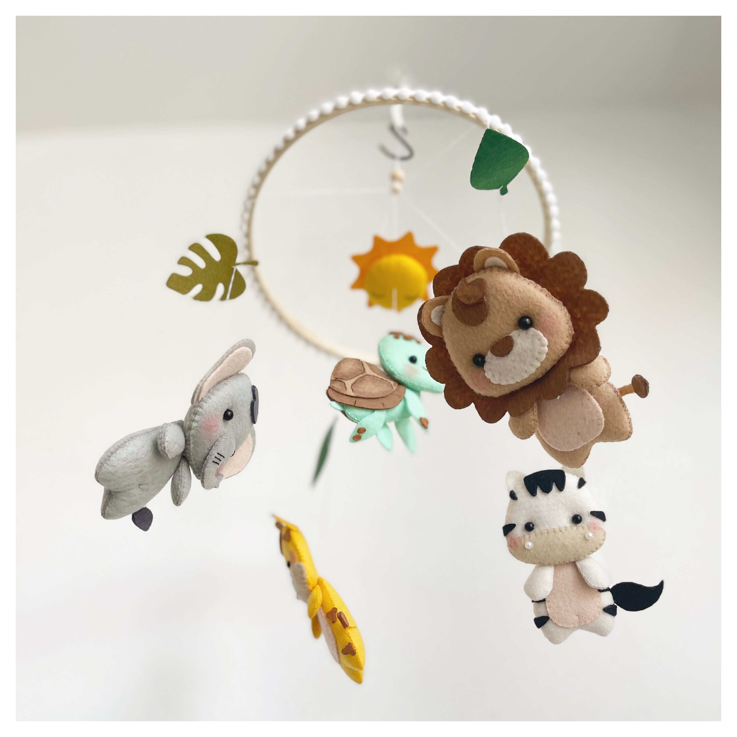 Baby Mobile Safari Animals Looking Down - Safari Mobile - Baby Mobile ...