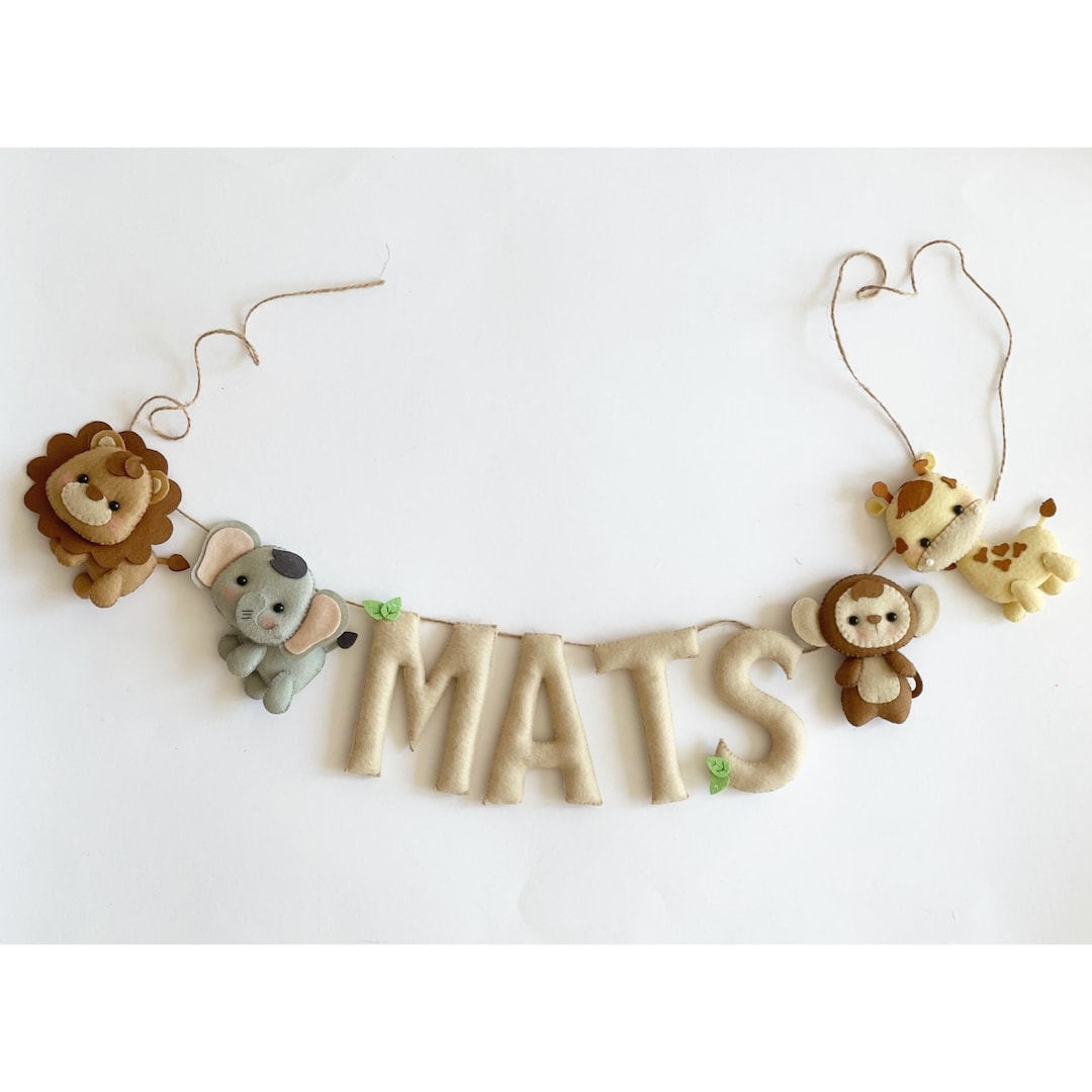 Name Garland - Name Chain - Customized Name Banner - Baby Shower Name ...