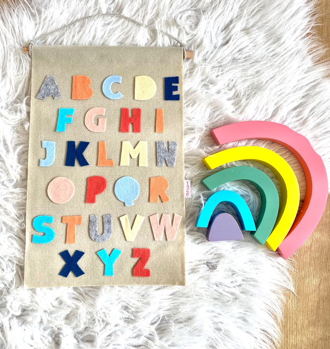 Pennant Alphabet Banner Alphabet Montessori Children's Decoration Baby ...