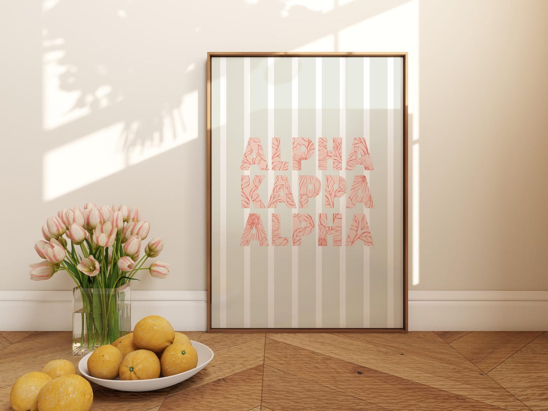 Alpha Kappa Alpha Art, Sorority Wall Art, AKA Print, AKA Wall Art ...