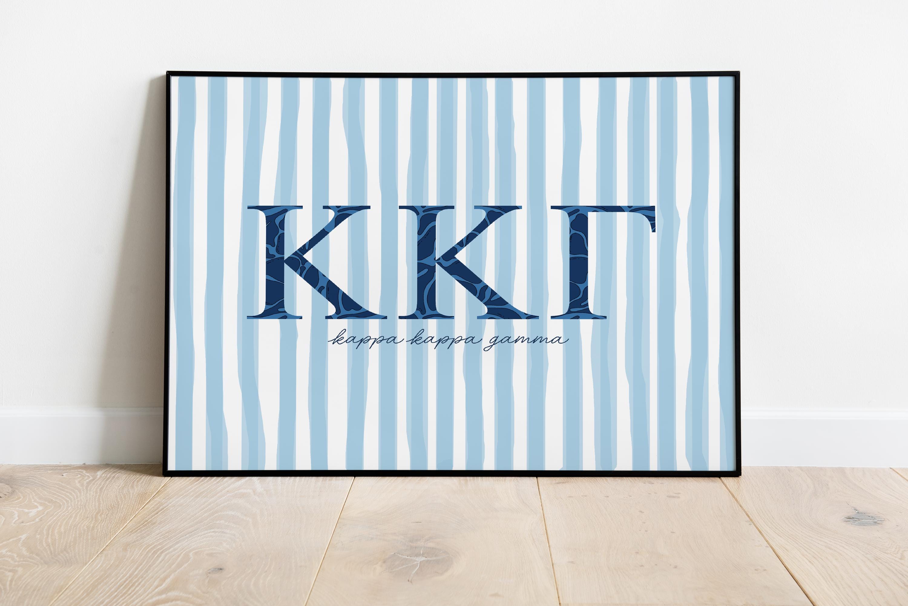 Kappa Kappa Gamma Art, Sorority Wall Art, KKG Print, KKG Wall Art ...