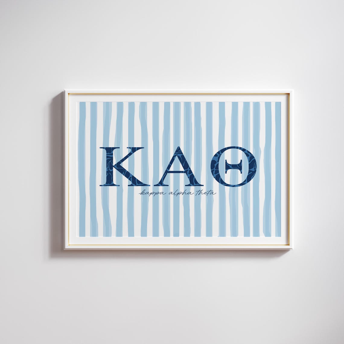 Kappa Alpha Theta Art, Sorority Wall Art, Theta Print, Theta Wall Art ...
