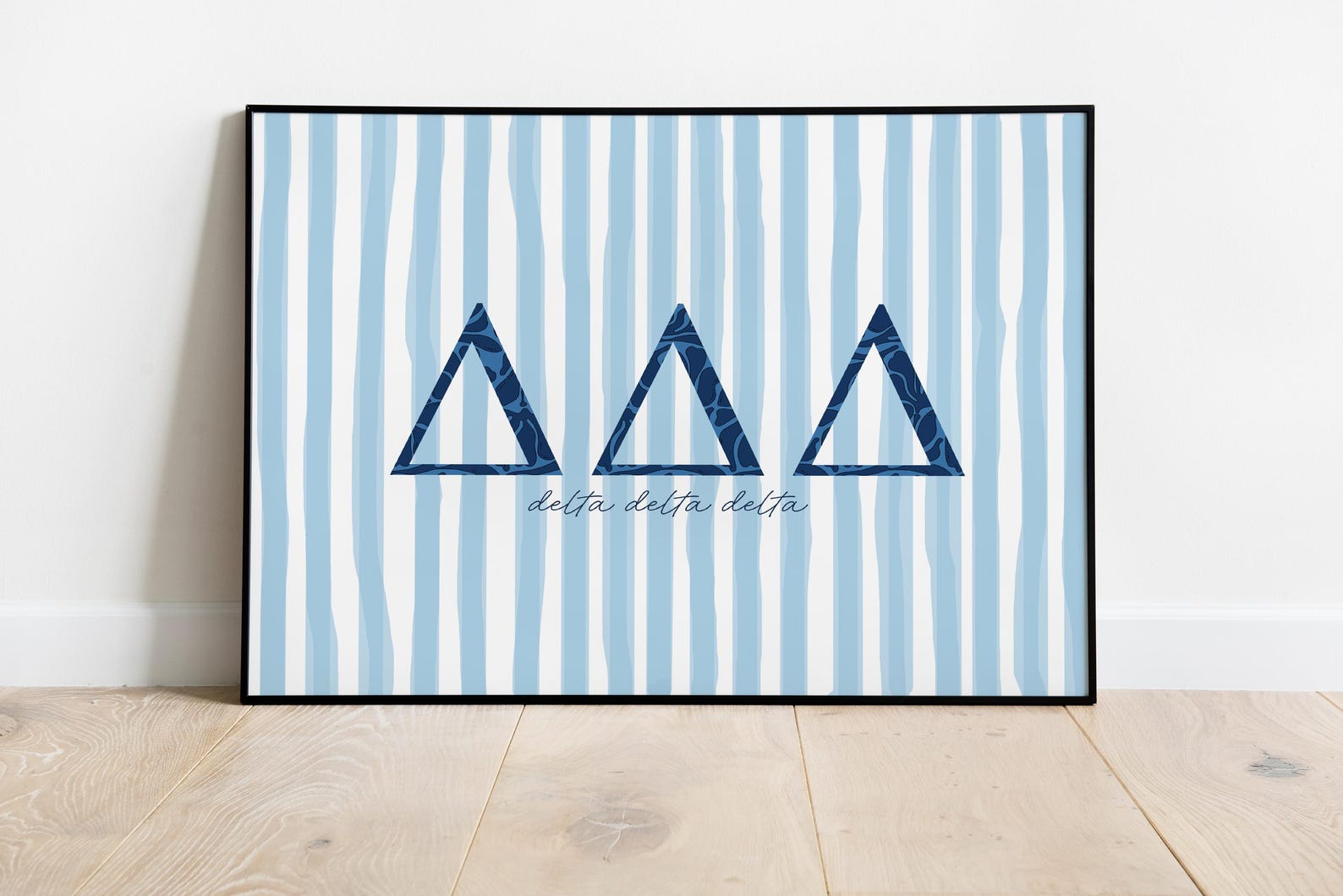Delta Delta Delta Art, Sorority Wall Art, Tri Delt Print, DDD Wall Art ...