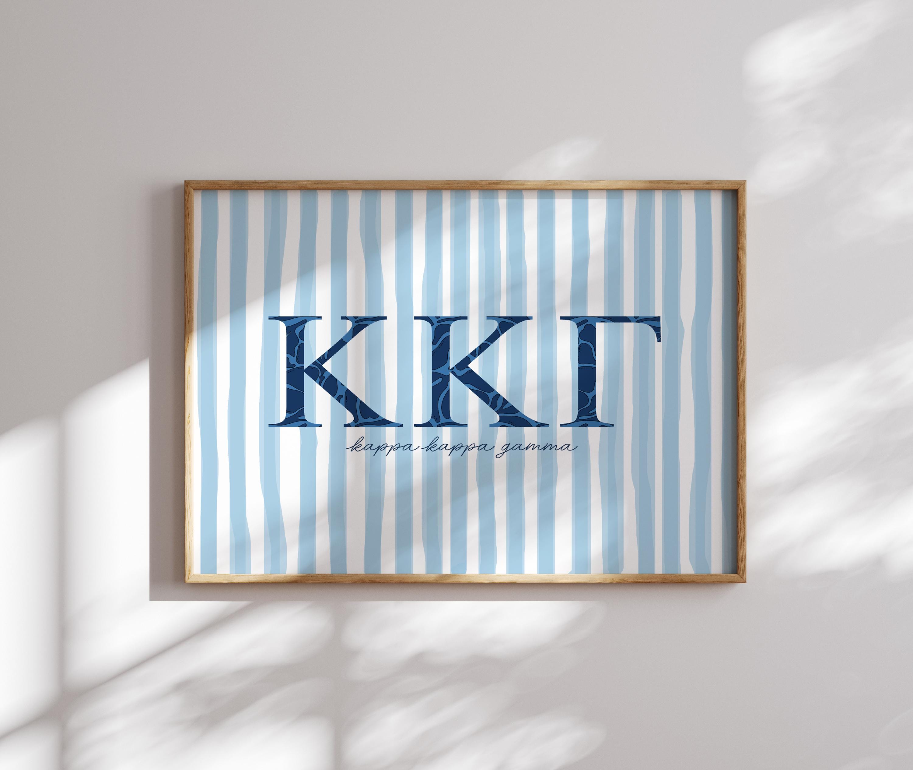 Kappa Kappa Gamma Art, Sorority Wall Art, KKG Print, KKG Wall Art ...