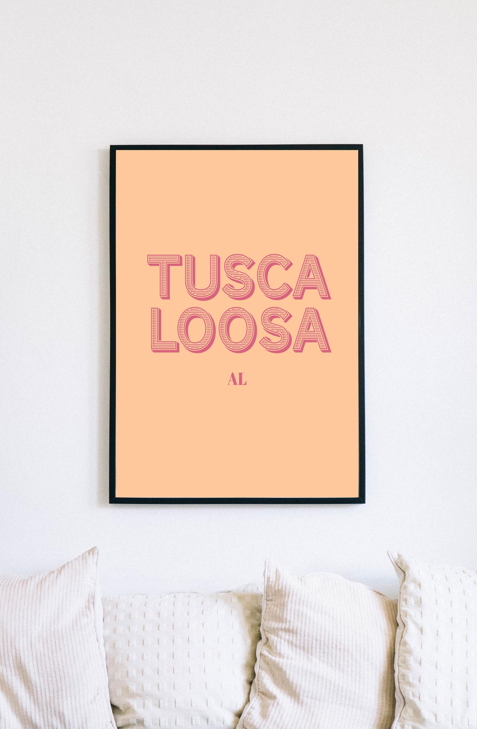 Alabama Print, College Wall Art, Tuscaloosa Print, Bama Wall Art, Dorm ...