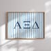 Alpha Xi Delta Art, Sorority Wall Art, AXID Print, Alpha Xi Delta Wall ...
