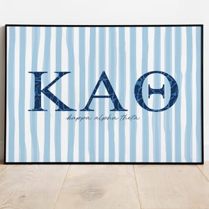 Kappa Alpha Theta Art, Sorority Wall Art, Theta Print, Theta Wall Art ...