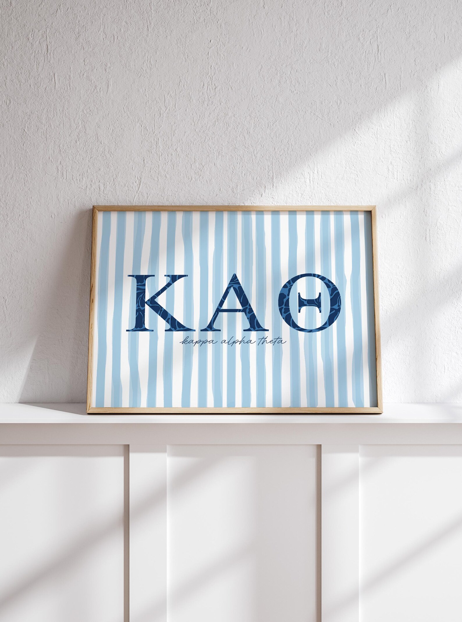 Kappa Alpha Theta Art, Sorority Wall Art, Theta Print, Theta Wall Art ...