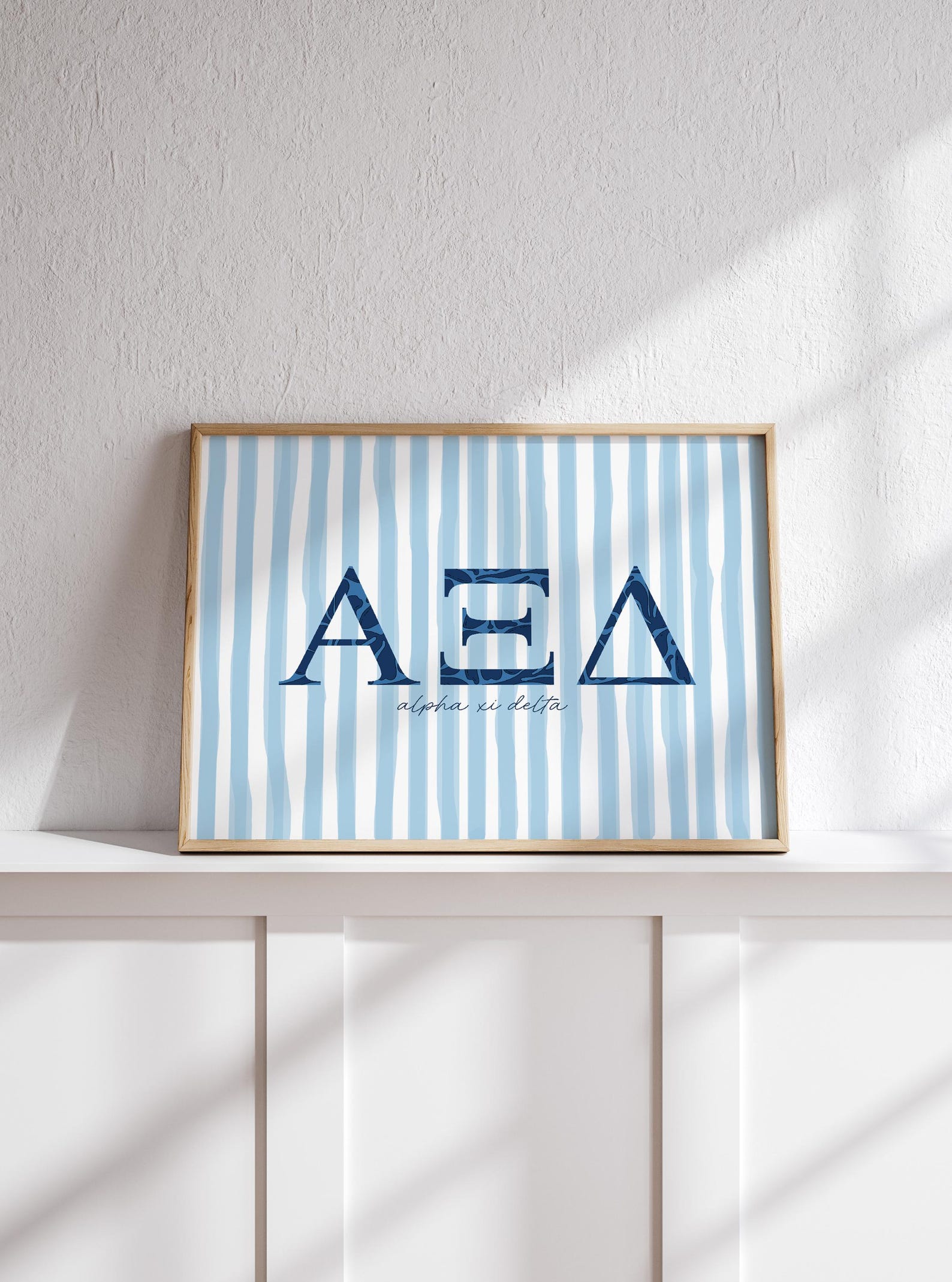 Alpha Xi Delta Art, Sorority Wall Art, AXID Print, Alpha Xi Delta Wall ...