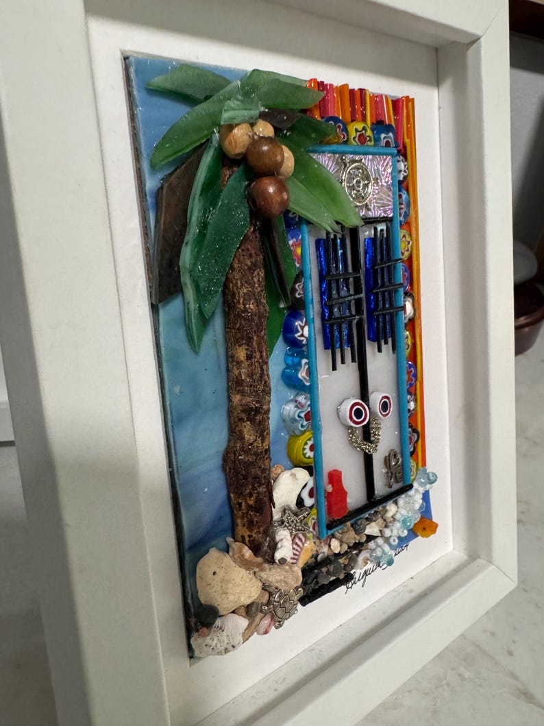 Stained Glass Caribbean Door Mosaic Art (4x6) - Etsy