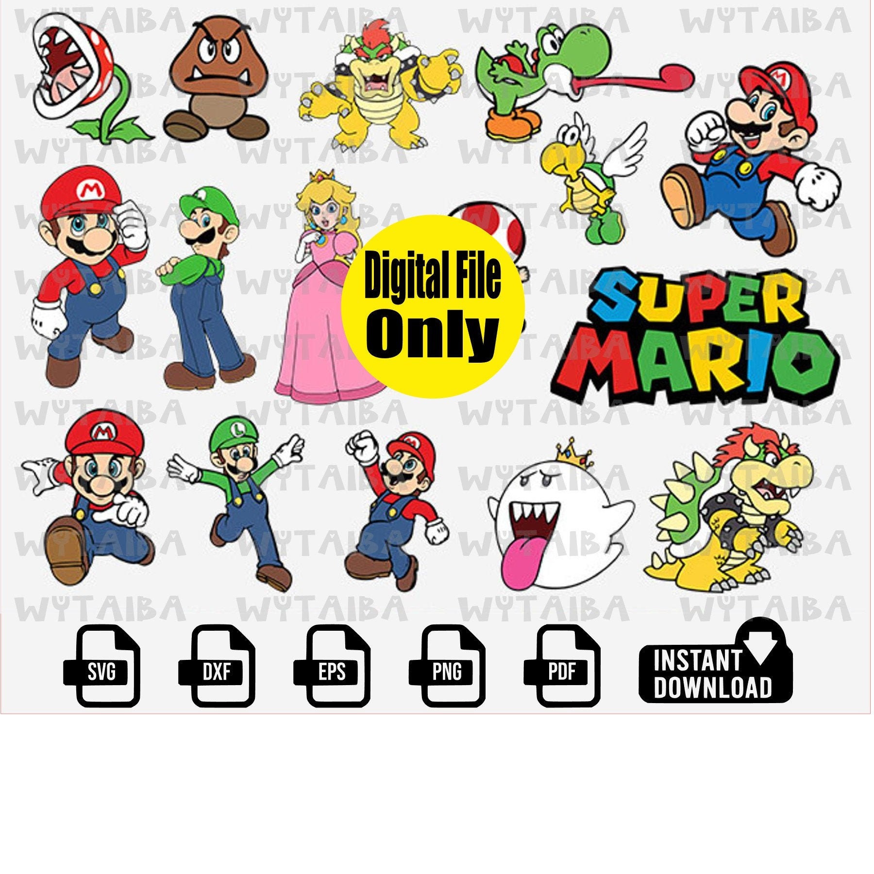 Super Mario Bros Svg Free Mario Super Bundle Svg - Prefixword
