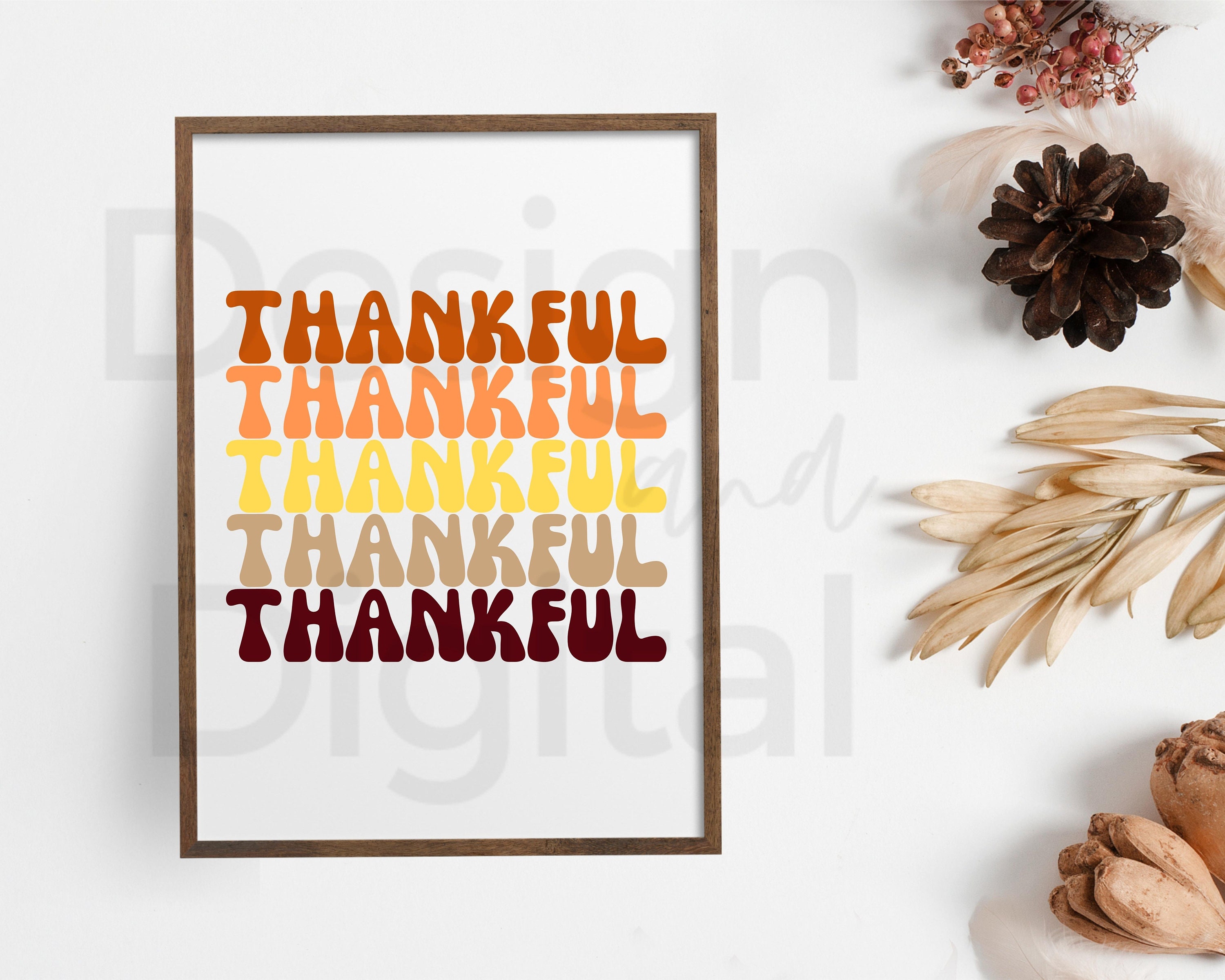 Thankful SVG Thankful Design Thanksgiving SVG Fall SVG Fall Design ...