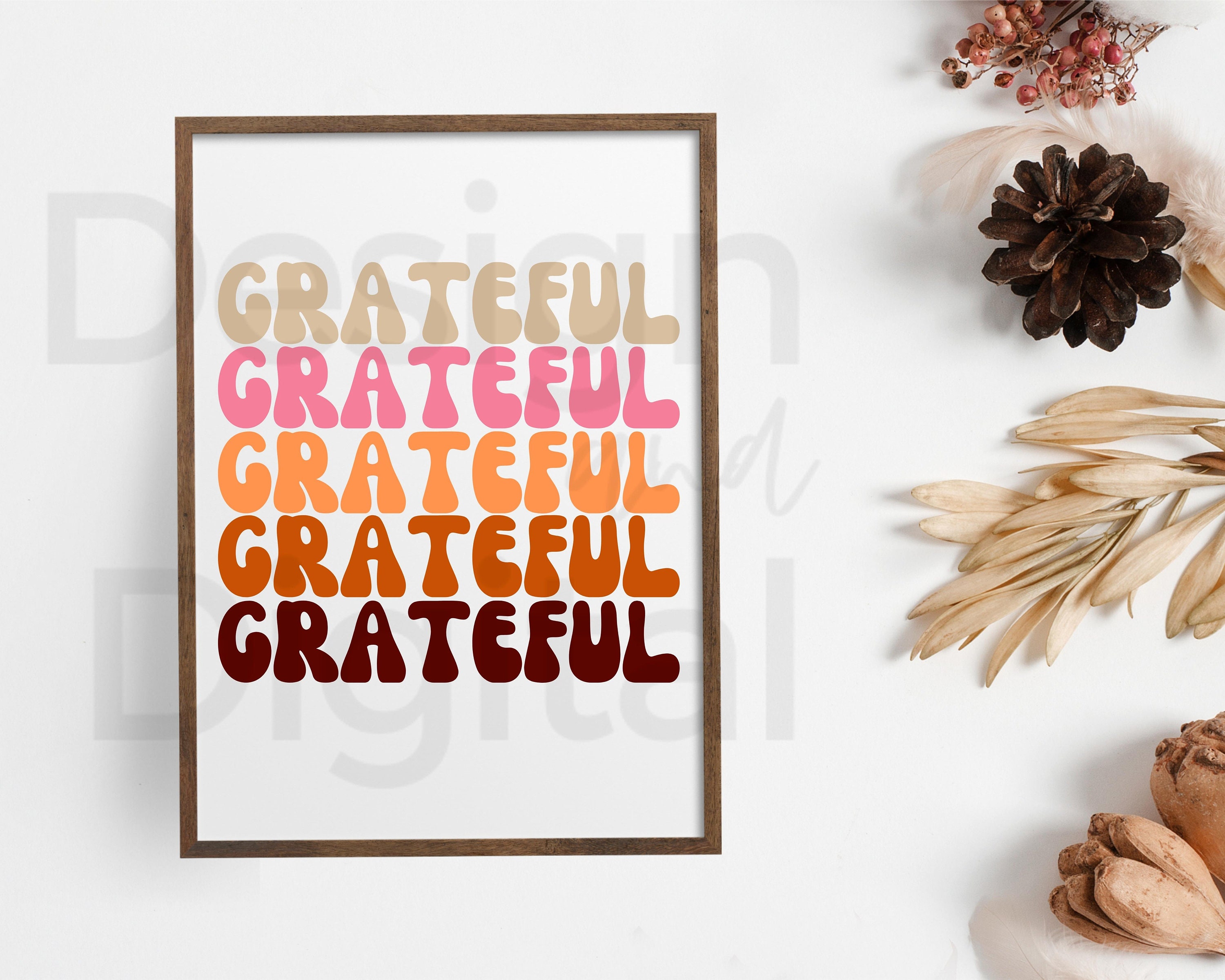 Grateful SVG Grateful Design Thanksgiving SVG Fall SVG - Etsy