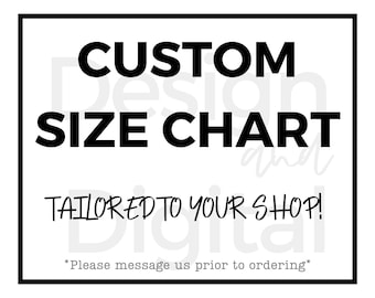 SIZE CHART - Etsy