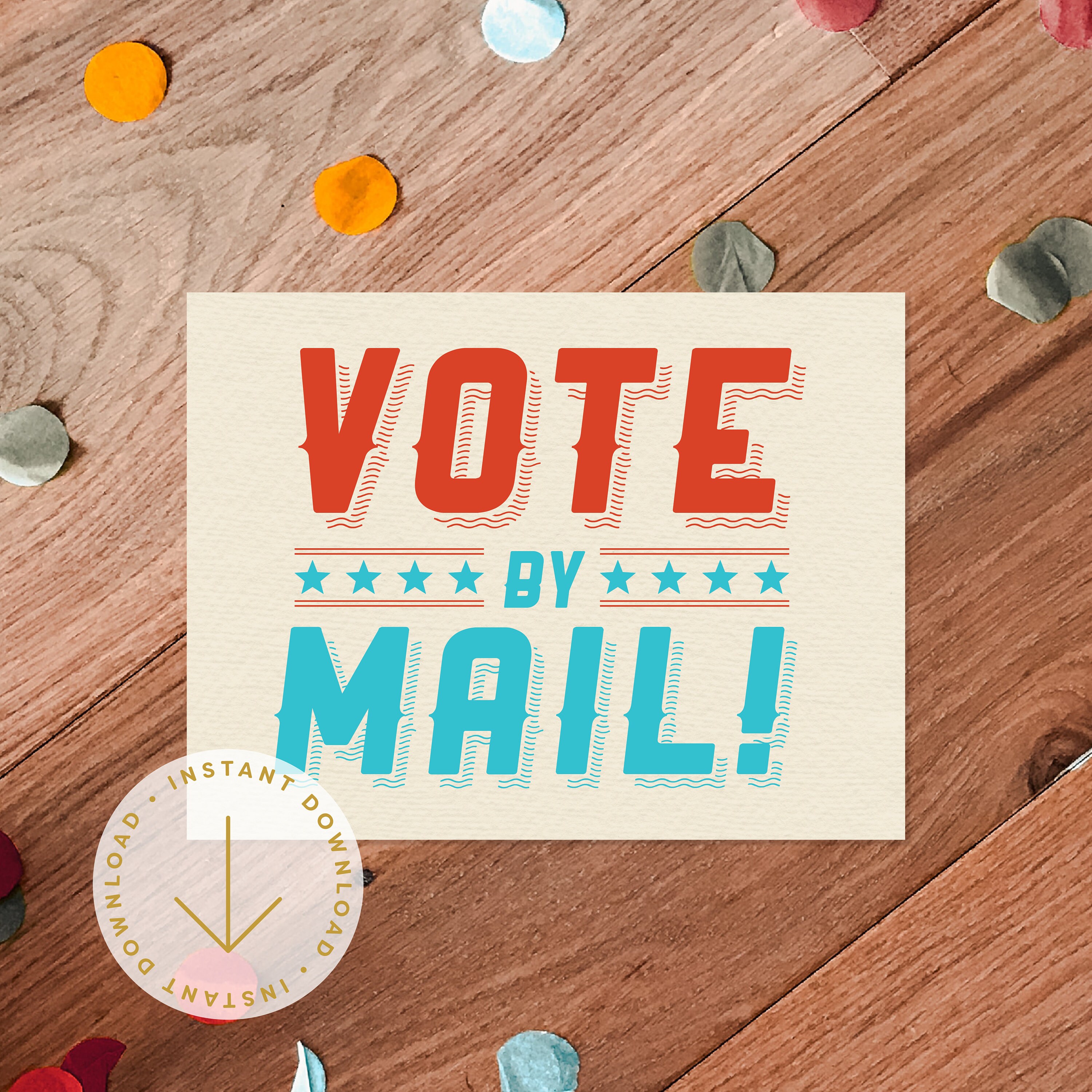 Vote by Mail Postcard Printable Postcard for Voters - Etsy México
