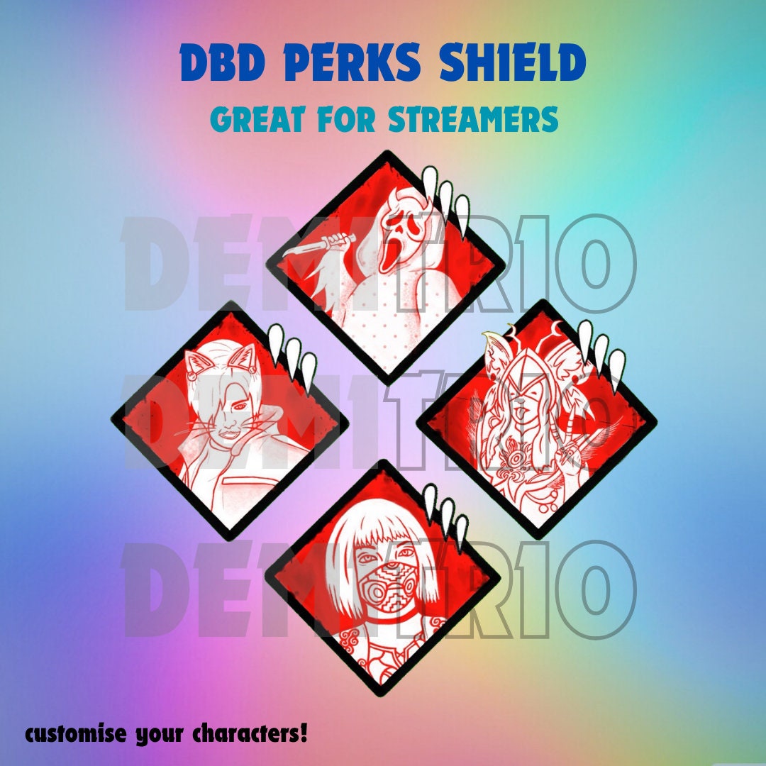 Twitch DBD Perk Shields - Etsy