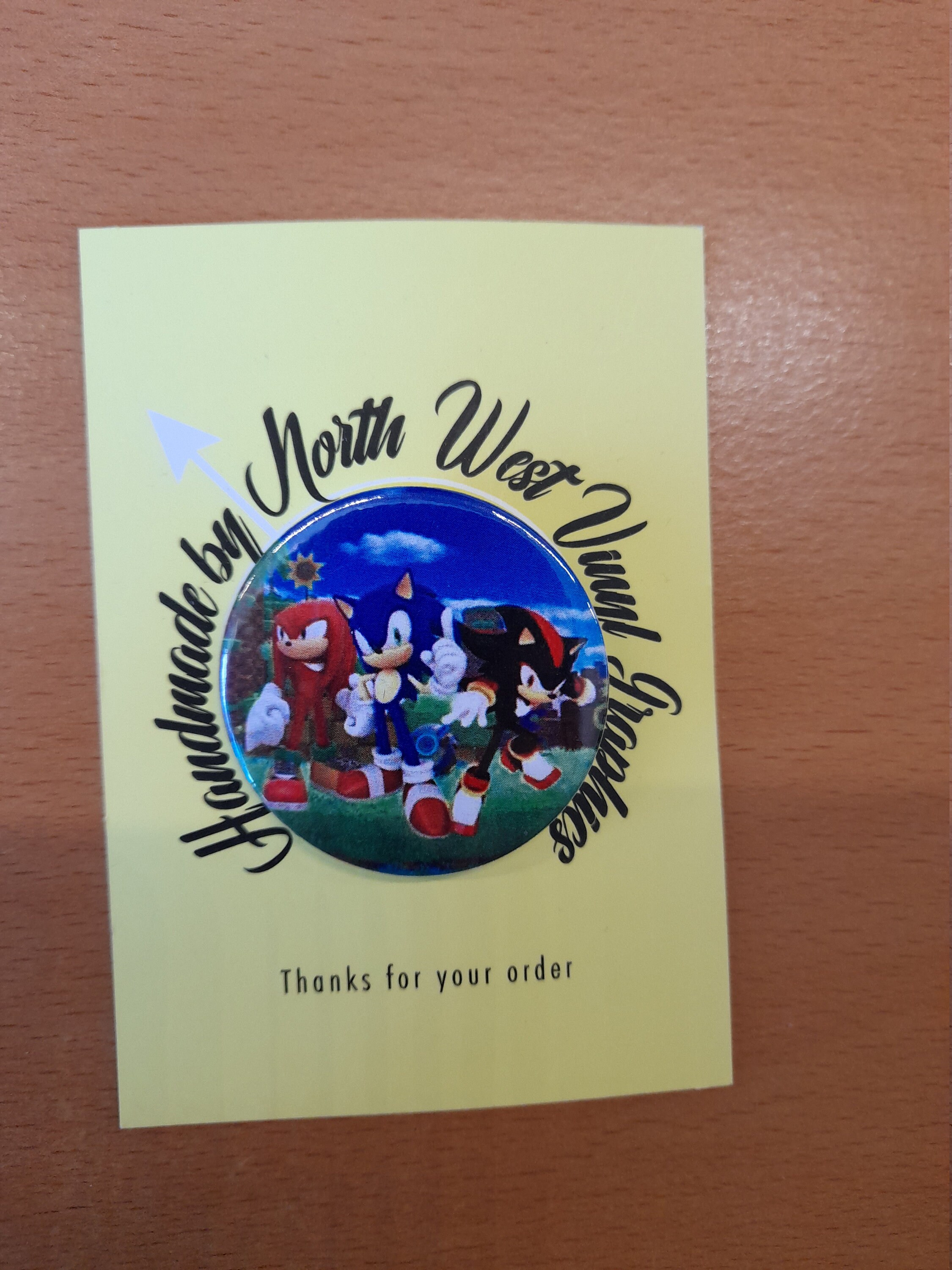 Sonic Tails and Knuckles Inspired Pin Badges 45mm Free UK | Etsy