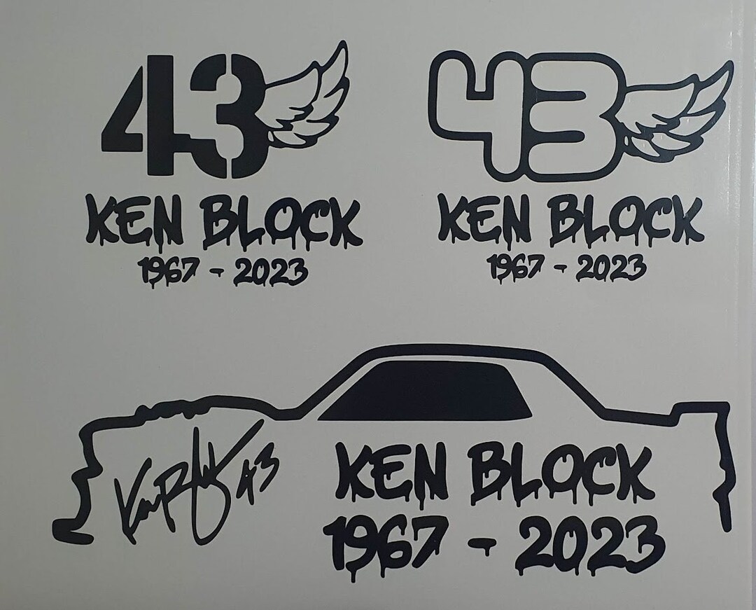Ken Block 43 Vinyl Sticker Memorial Car Custom Decals 3 Pack - Etsy