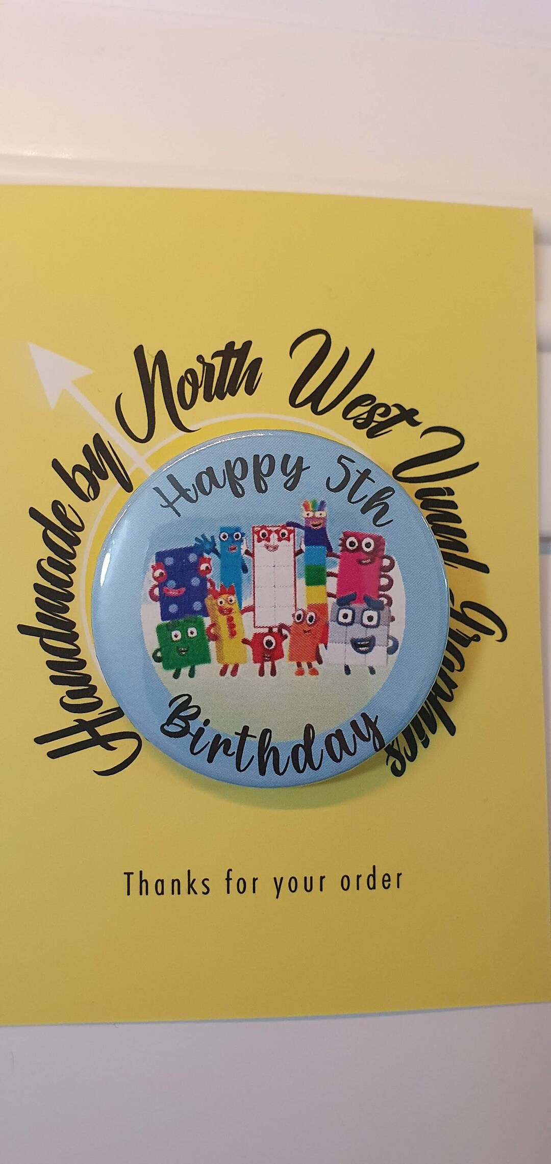 Customisable Numberblocks 45mm and 77mm Pin Badge - Etsy