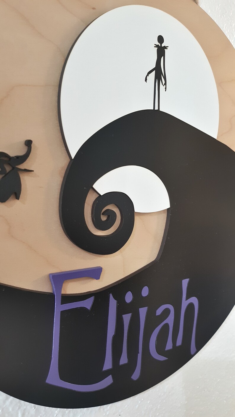 Nightmare Before Christmas Sign Custom Nursery Sign Kids - Etsy
