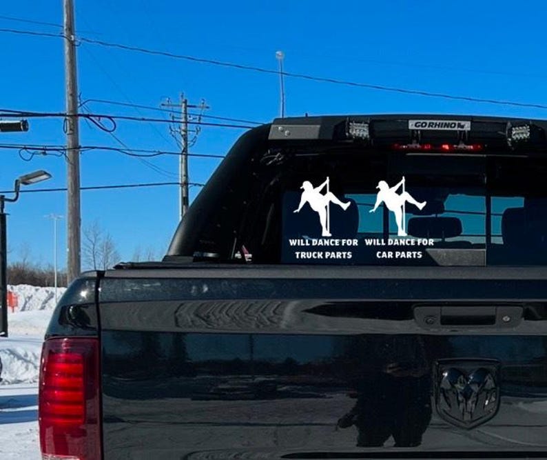 Will Dance for Car or Truck Parts Decal - Etsy