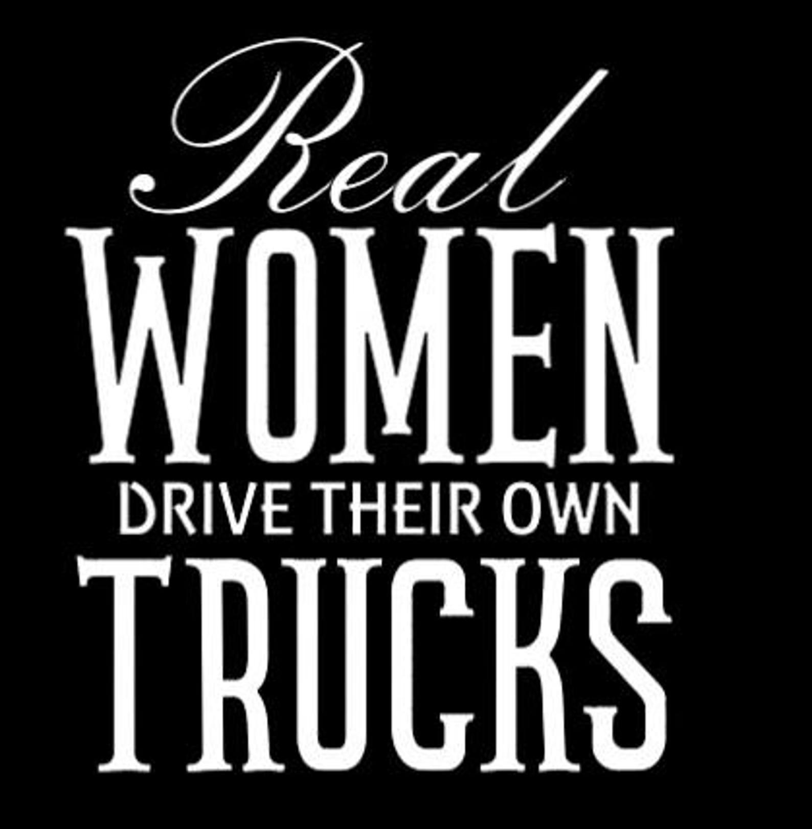 Real Women Drive Their Own Trucks Decal - Etsy