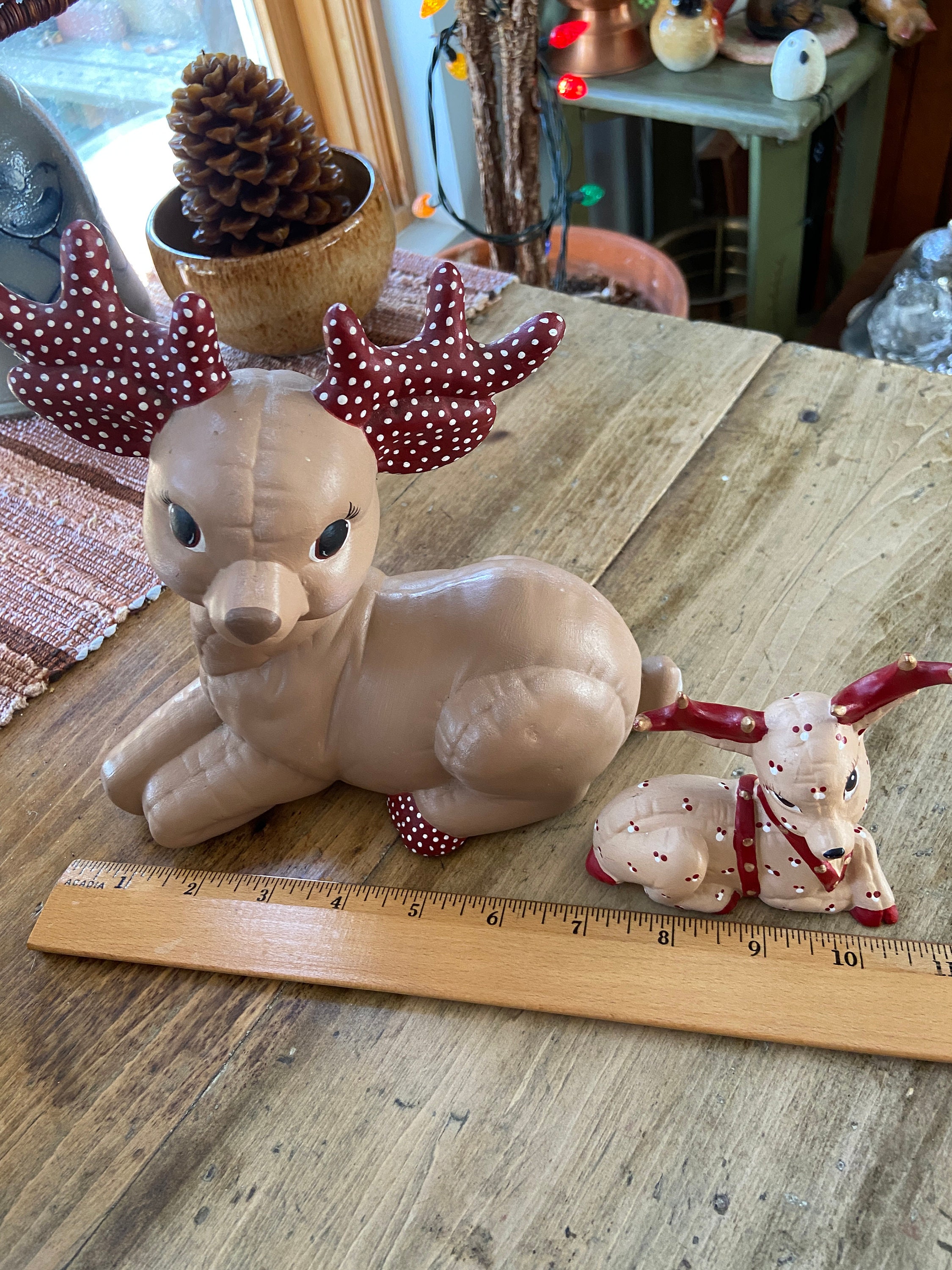 Vintage Kimple Mold Ceramic Reindeer, Set of Two, 1980s, Rare - Etsy