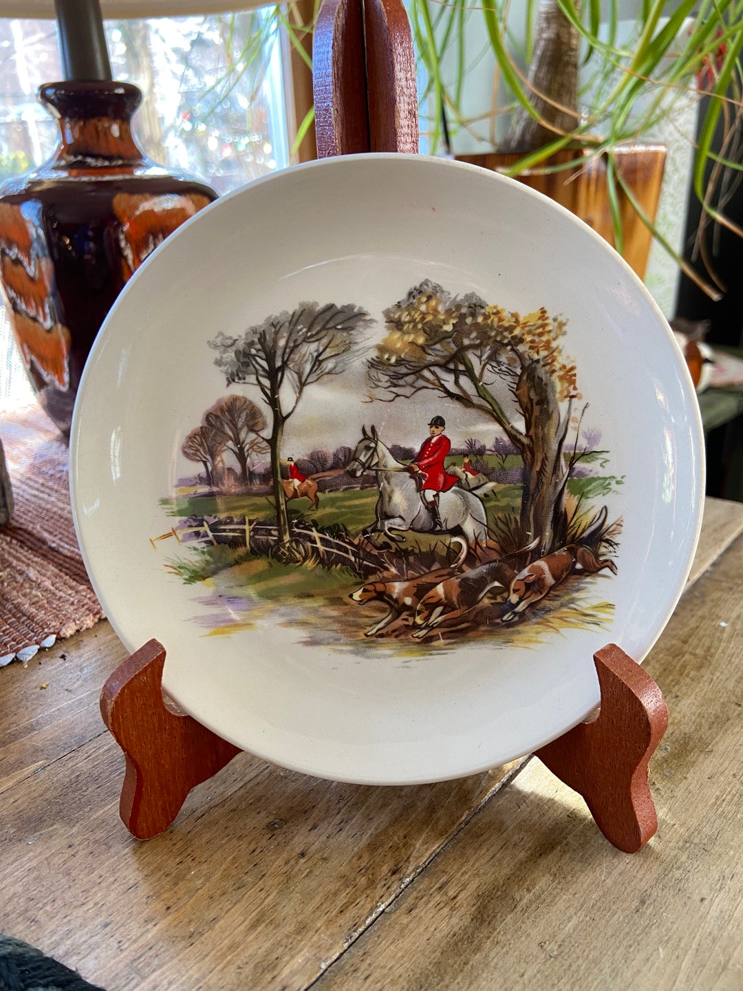 Vintage Royal Tudor Ware Fox Hunt Motif Small Plate, Barker Bros. Ltd ...