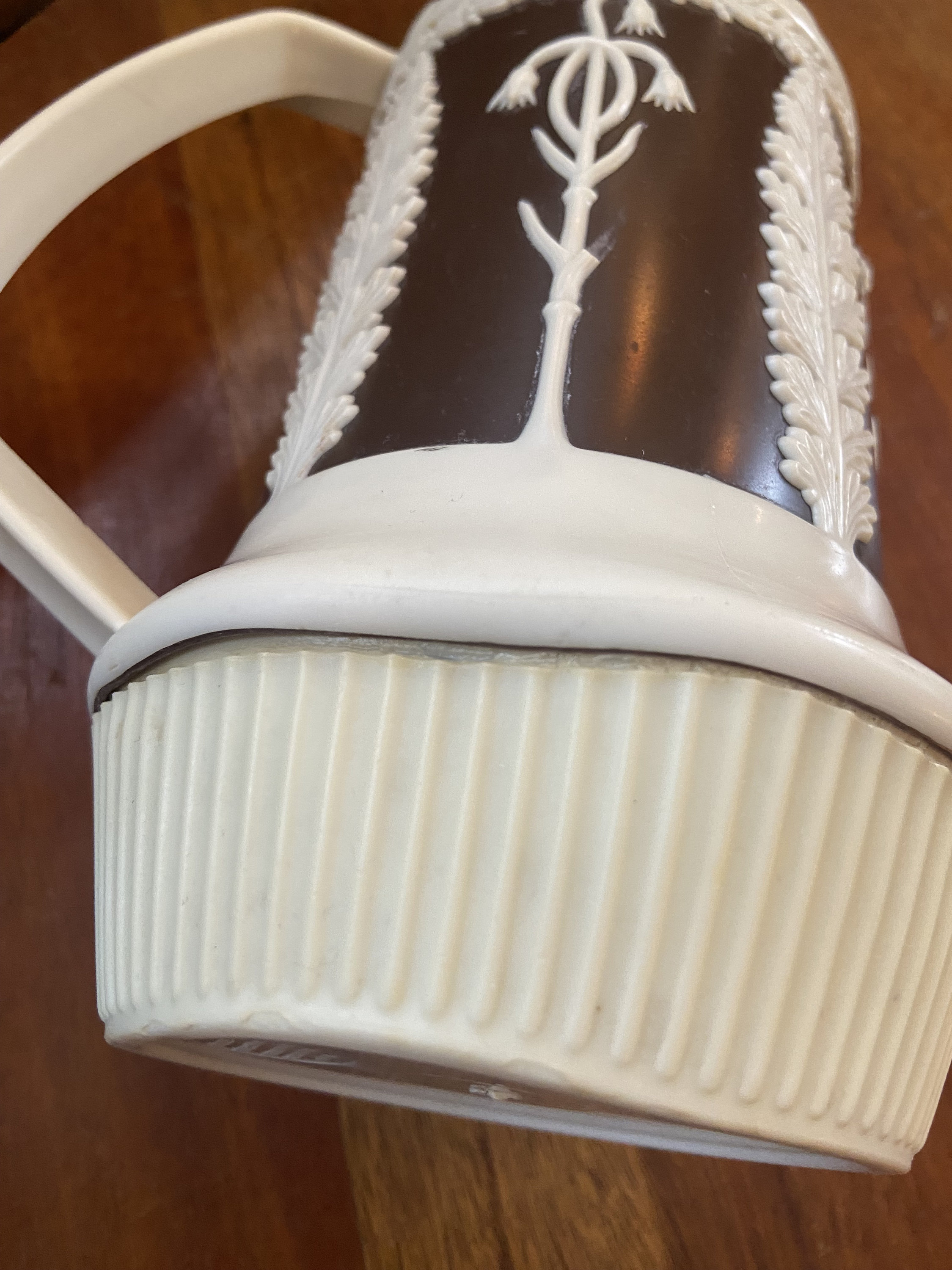 Vintage MCM Watering Can, Dialene Better Maid, Faux Brown Jasperware ...