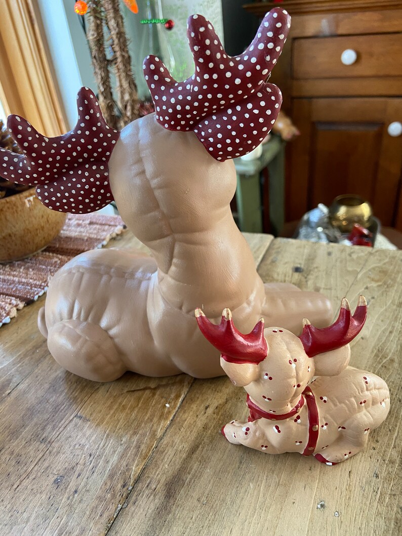 Vintage Kimple Mold Ceramic Reindeer, Set of Two, 1980s, Rare - Etsy