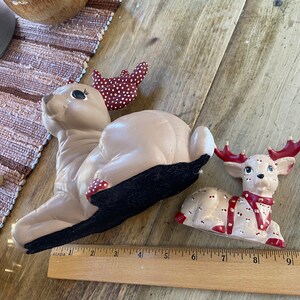 Vintage Kimple Mold Ceramic Reindeer, Set of Two, 1980s, Rare - Etsy